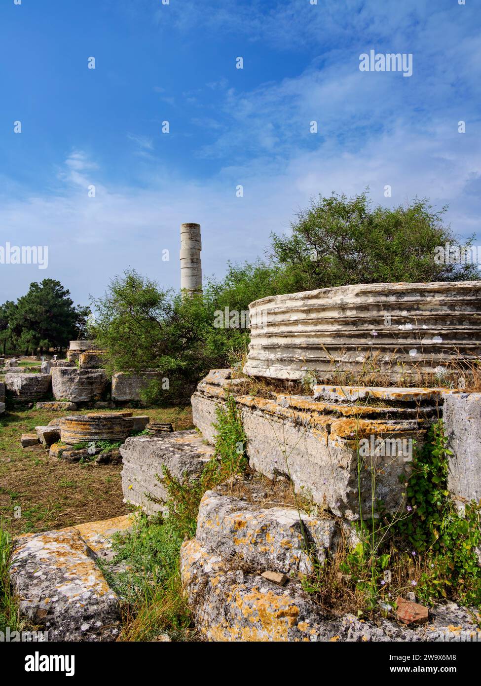 Temple of Hera Ruins, Heraion of Samos, Ireo, Samos Island, North ...
