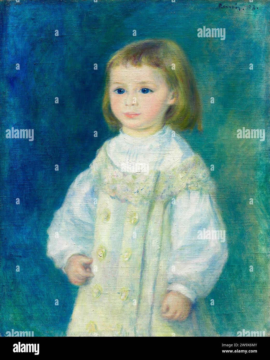 Lucie Berard (Child in White). Pierre-Auguste Renoir. 1883 Stock Photo ...