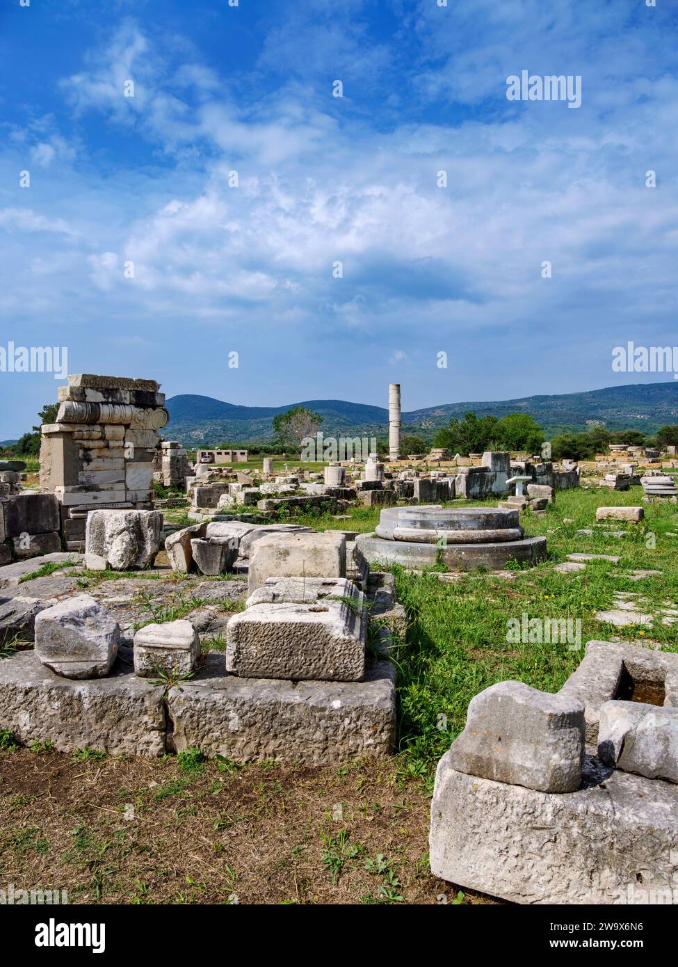 Temple of Hera Ruins, Heraion of Samos, Ireo, Samos Island, North ...