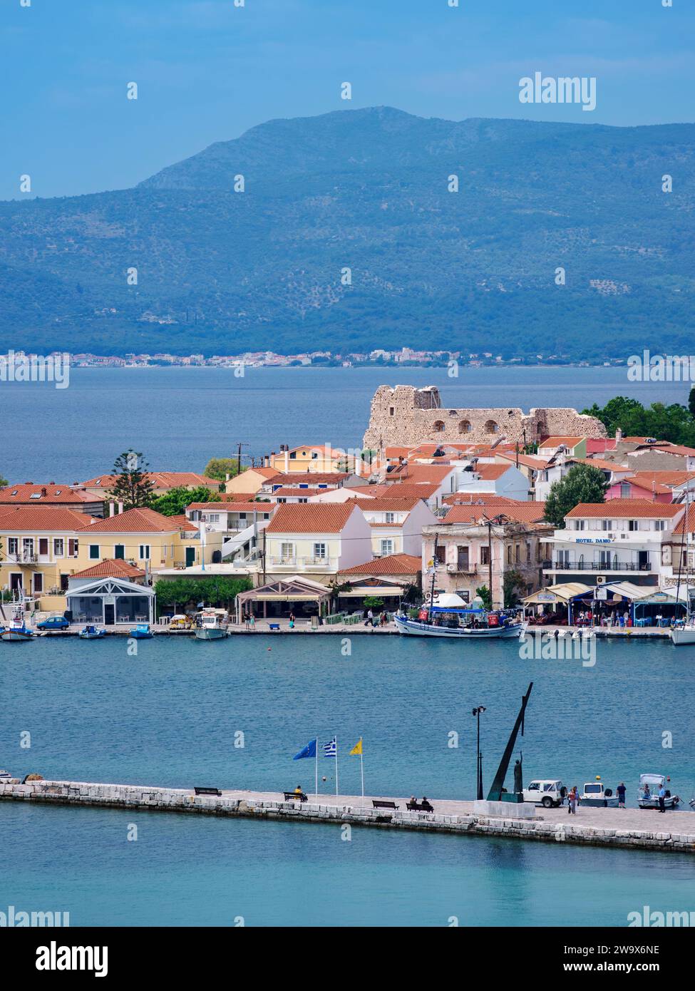 Port of Pythagoreio, elevated view, Samos Island, North Aegean, Greece ...
