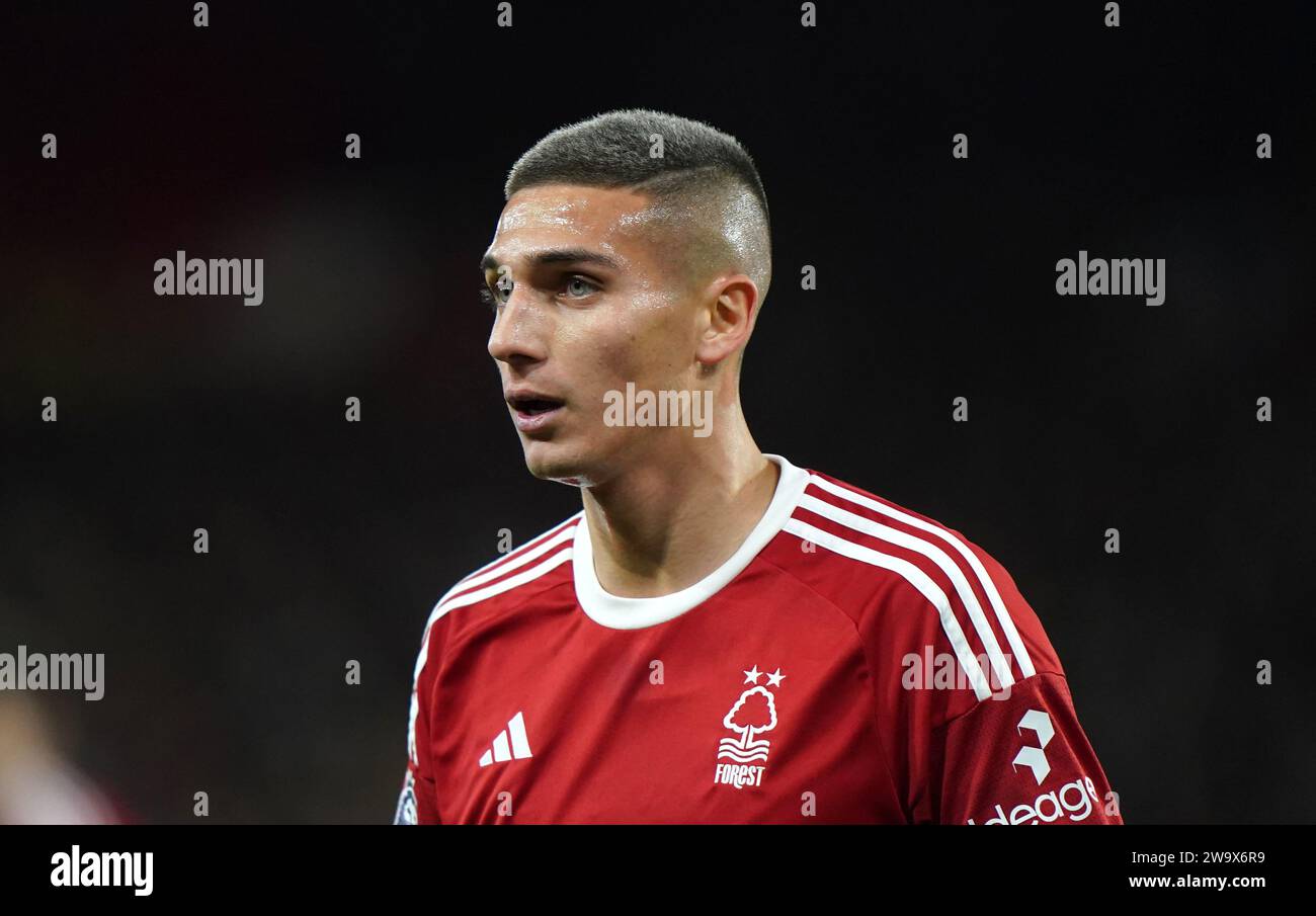 Nottingham Forest's Nicolas Dominguez during the Premier League match ...