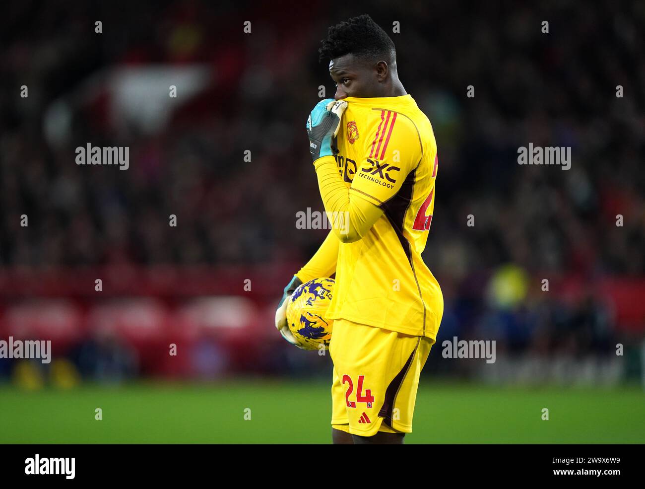 Manchester United goalkeeper Andre Onana during the Premier League ...