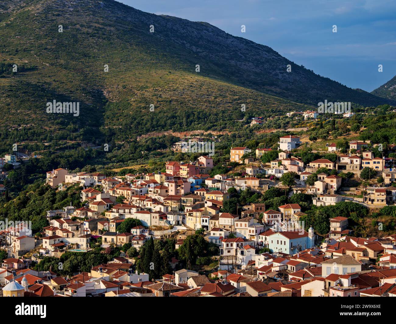Ano Vathy, elevated view, Samos Town, Samos Island, North Aegean ...