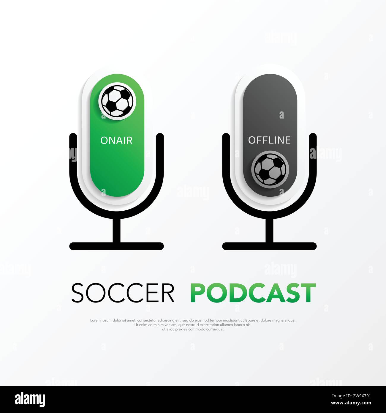 Football talk show Stock Vector Images - Alamy