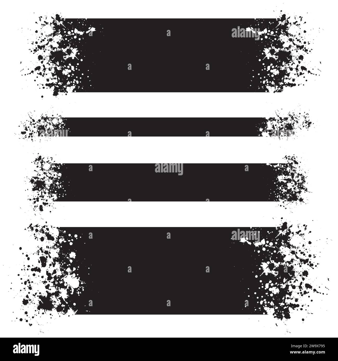 Set black lines ornaments Stock Vector Images - Alamy