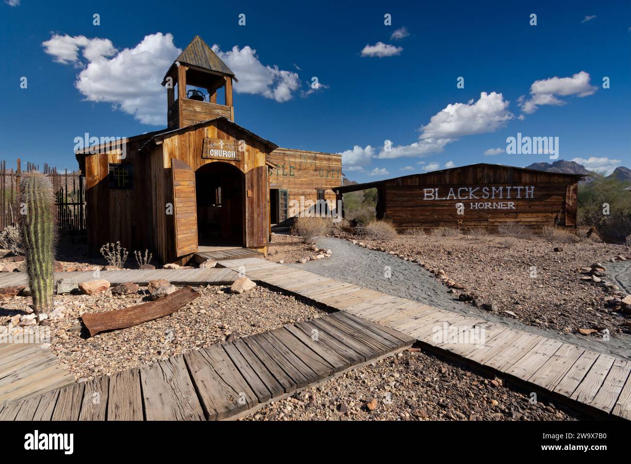 Church, Castle Dome City, Arizona Stock Photo - Alamy