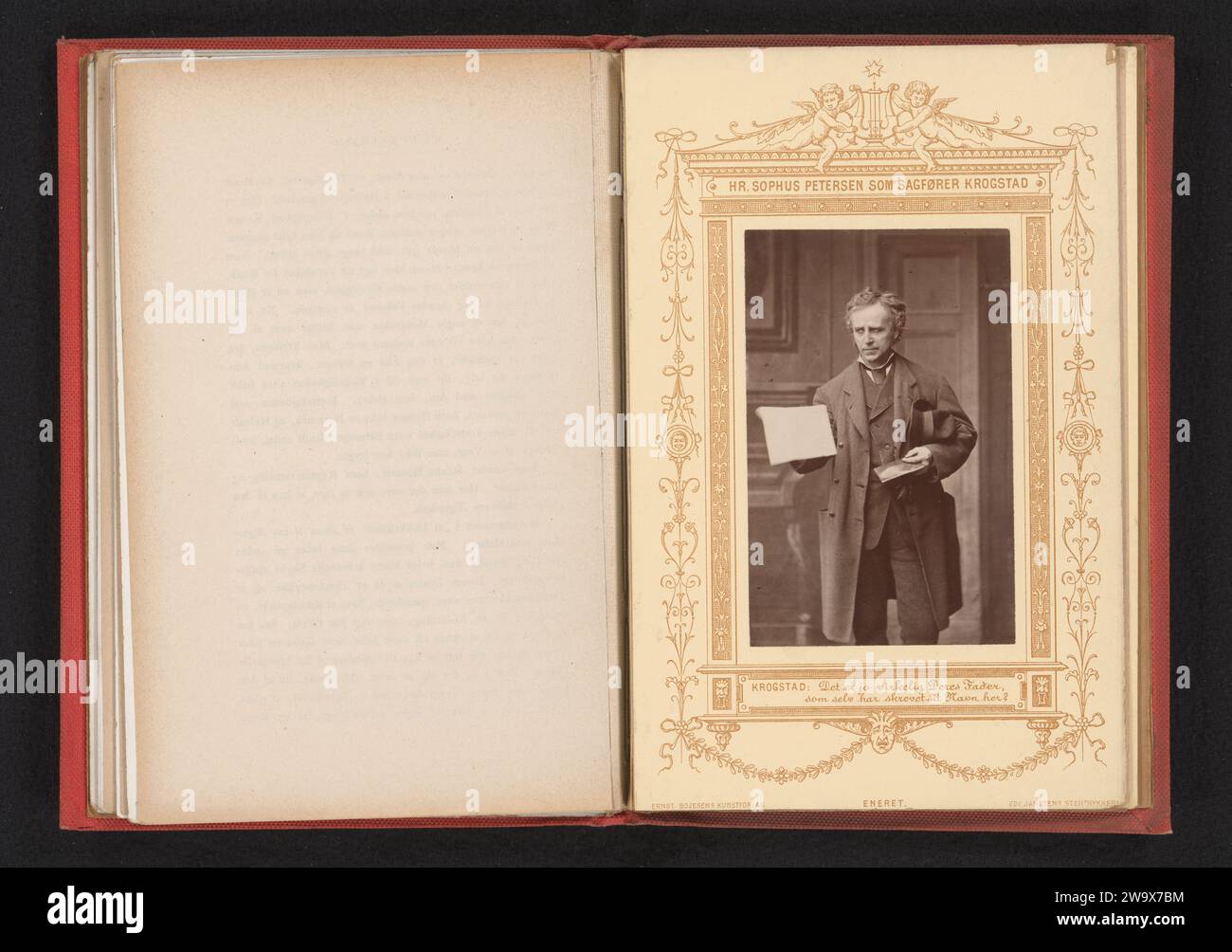 Portrait of the actor Sophus Petersen as Nils Krogstad in a dollhouse ...