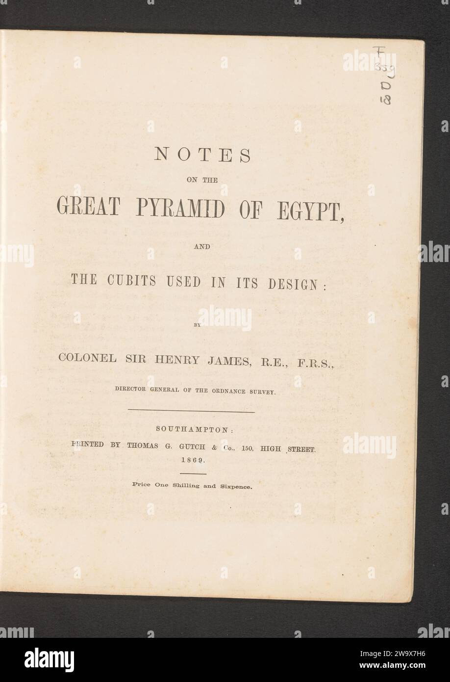 Notes on the great pyramid of Egypt, and the cubits used in its design ...