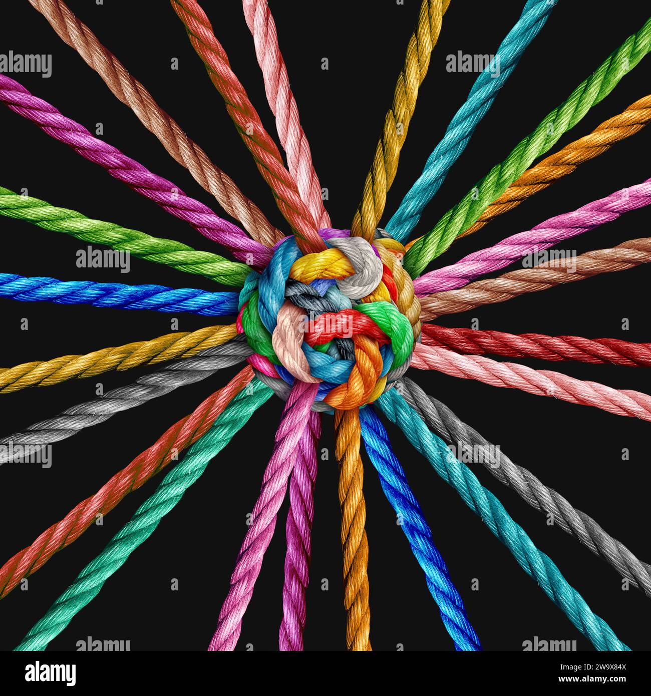 Integration Concept And Integrated Collaboration Or Collective Effort And Unity With Teamwork