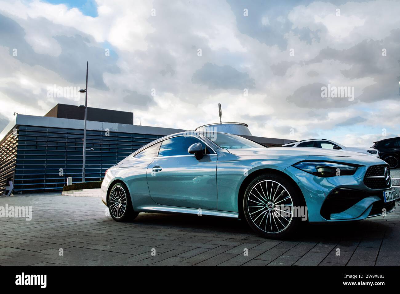 12-20-2023 Stuttgart , GERM Sports car: coupe Meresedes-Benz. Mersedes ...