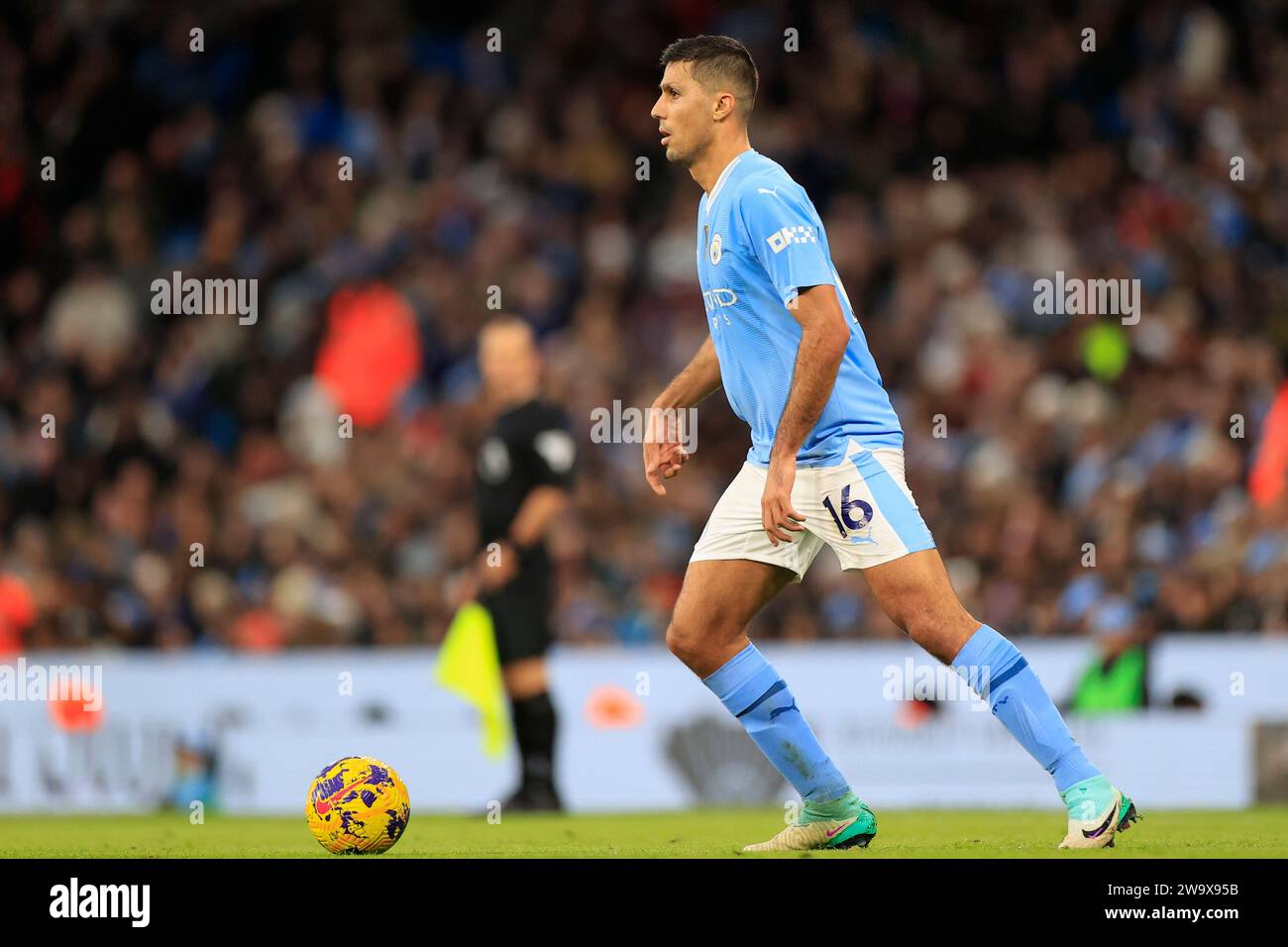 Manchester, UK. 30th Dec, 2023. Rodrigo #16 of Manchester City during ...