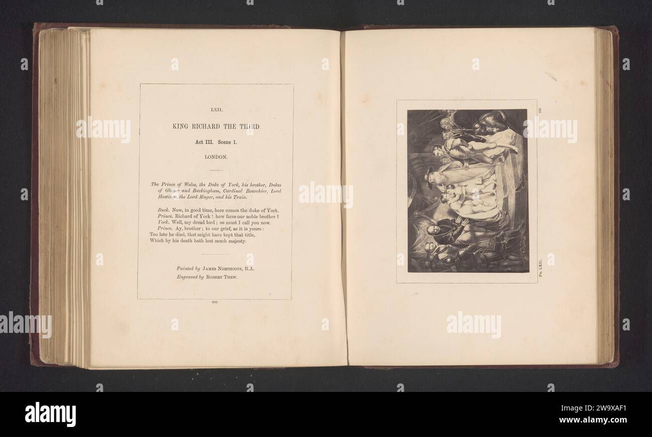 Photo production from a print to a painting by James Northcote ...