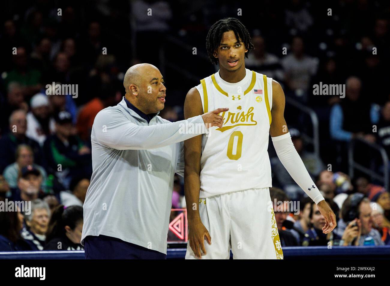 South Bend, Indiana, USA. 30th Dec, 2023. Notre Dame head coach Micah ...