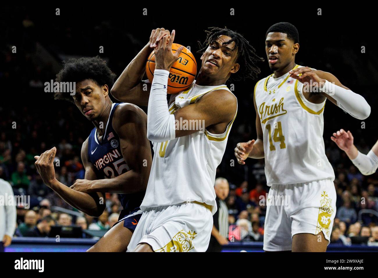 South Bend, Indiana, USA. 30th Dec, 2023. Notre Dame forward Carey ...