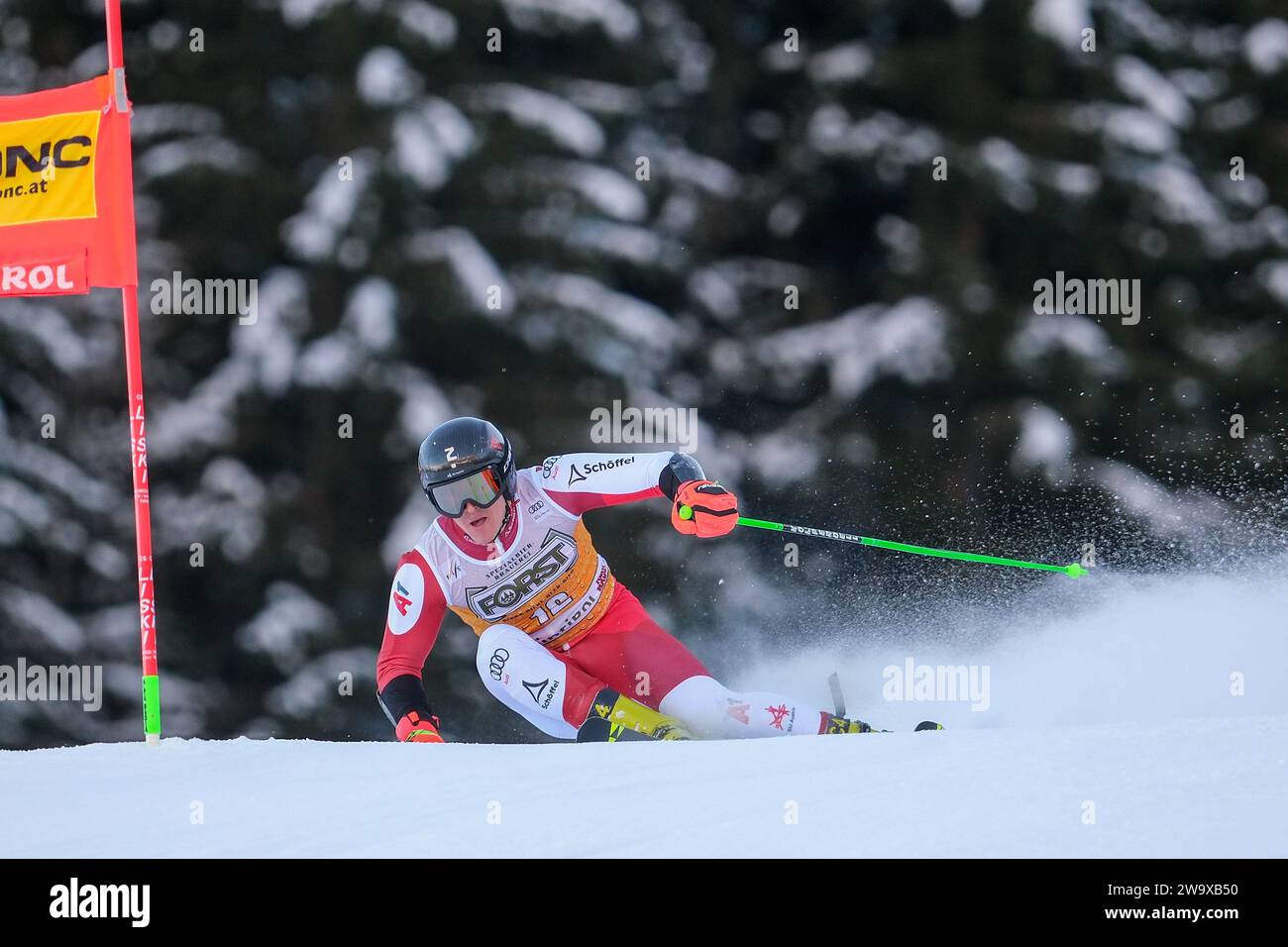 Raphael Haaser (AUT) competes during the Audi FIS Alpine Ski World Cup ...