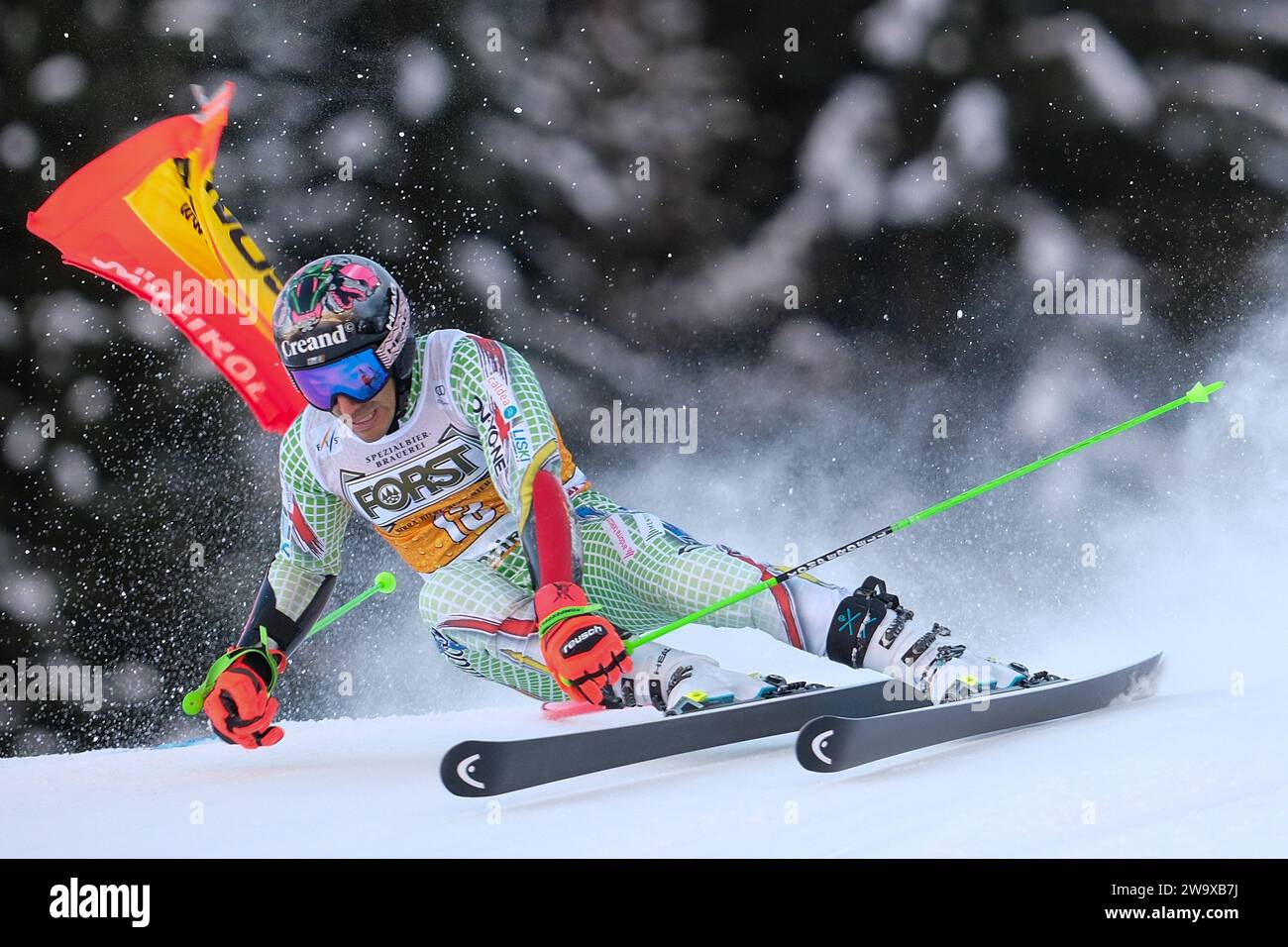 Joan Verdu (AND) competes during the Audi FIS Alpine Ski World Cup ...