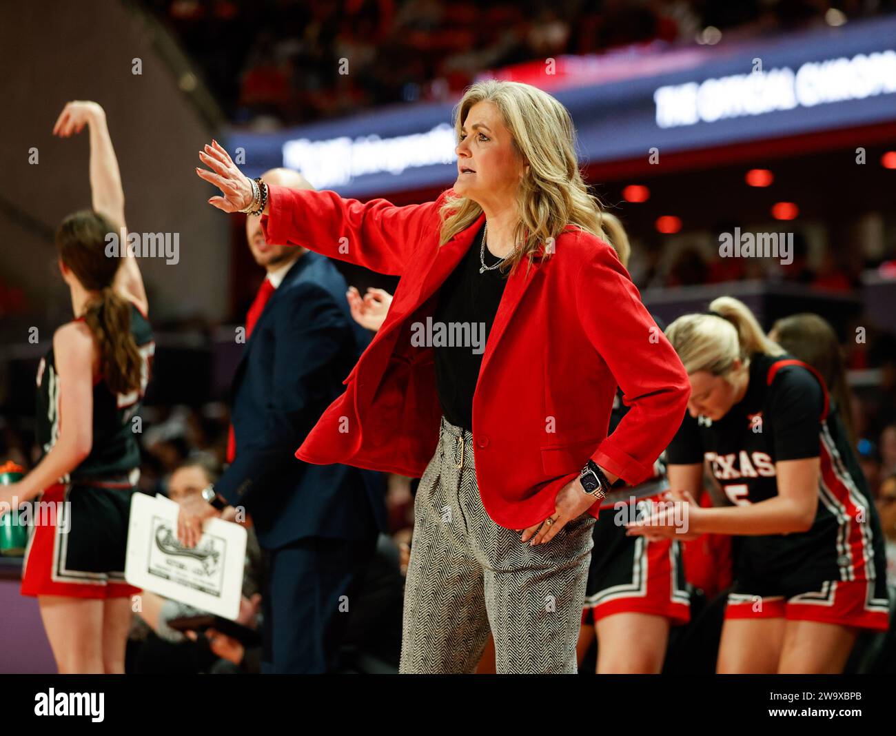 December 30, 2023: Texas Tech head coach Krista Gerlich during an NCAA ...