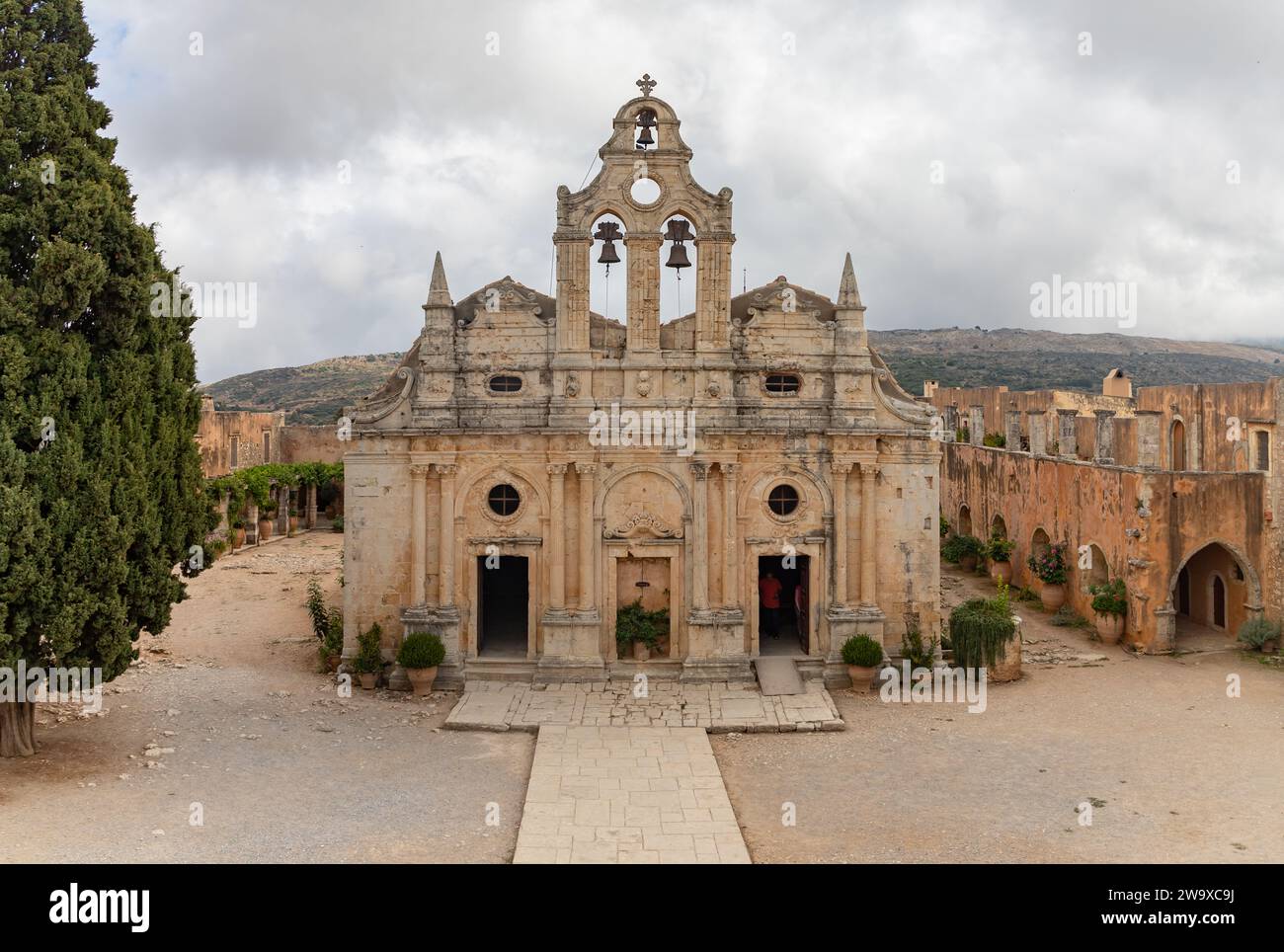 Crete arkadi monastery building hi-res stock photography and images - Alamy
