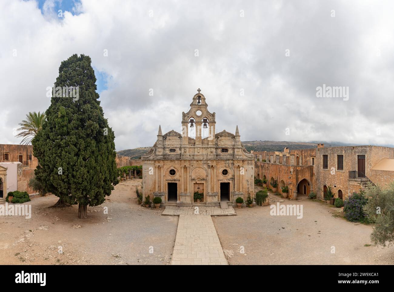 A picture of the Arkadi Monastery Stock Photo - Alamy