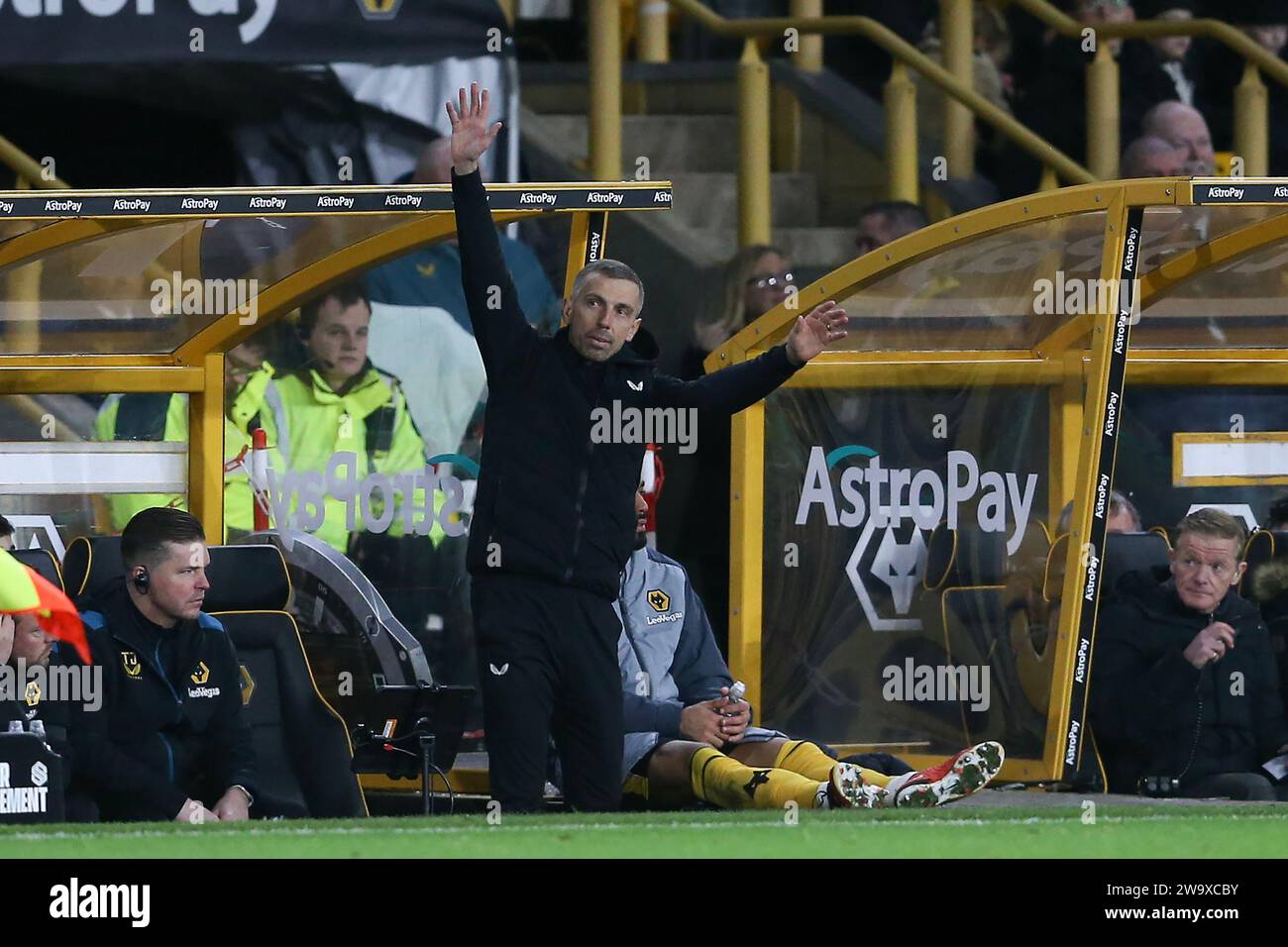 Wolverhampton, UK. 30th Dec, 2023. Gary O'Neil, the manager of ...