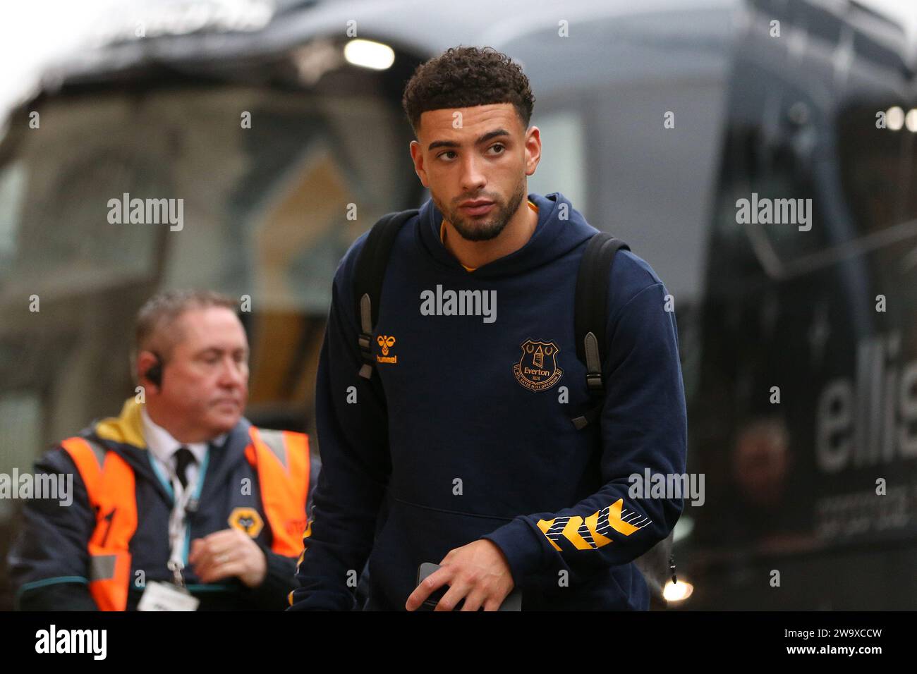 Wolverhampton, UK. 30th Dec, 2023. Ben Godfrey of Everton arrives at ...