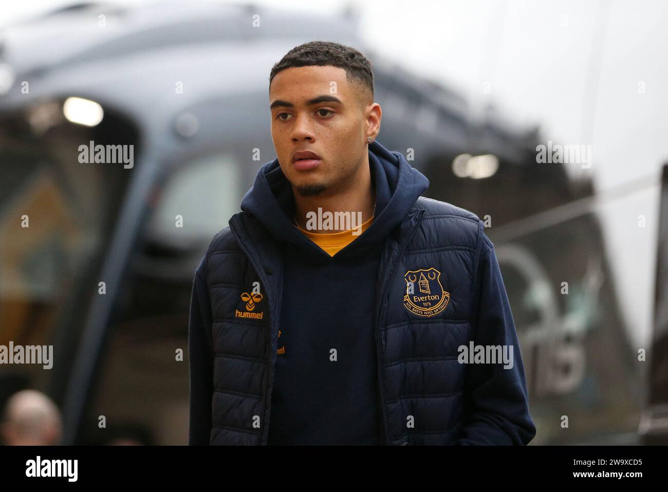 Wolverhampton, UK. 30th Dec, 2023. Lewis Dobbin of Everton arrives at ...
