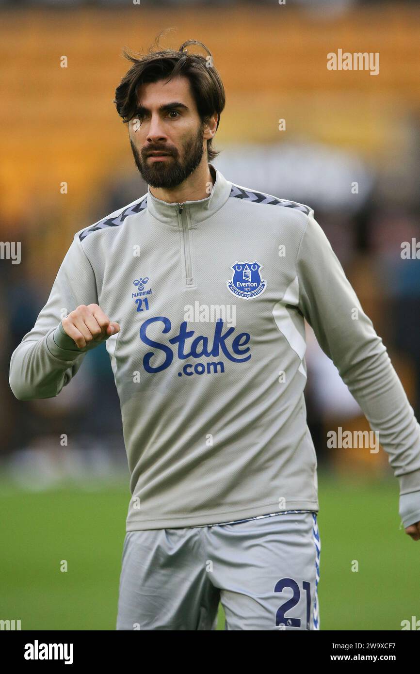 Wolverhampton, UK. 30th Dec, 2023. Andre Gomes of Everton during the ...