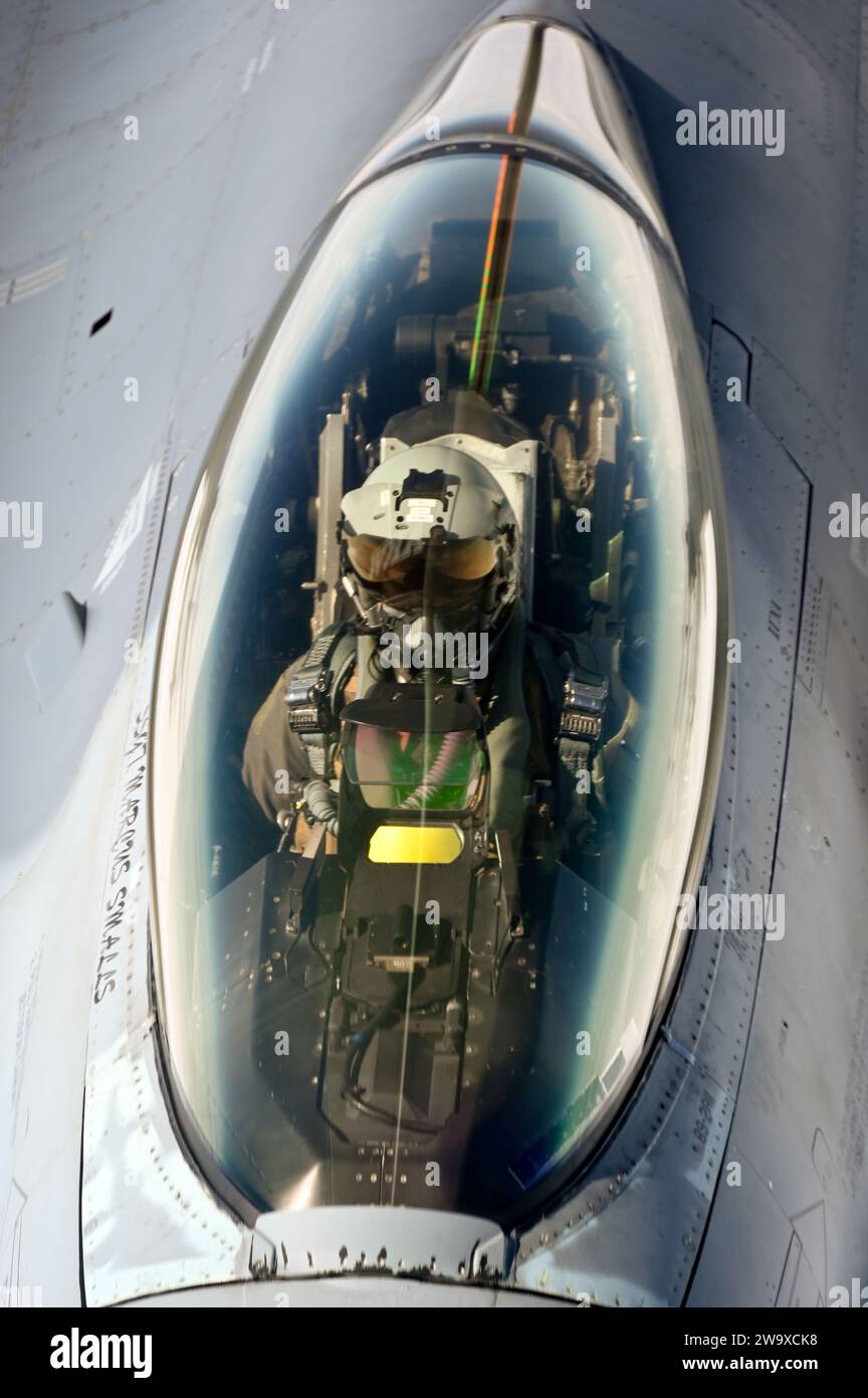 A 555th “Triple Nickel” Fighter Squadron F-16 from Aviano Air Base ...