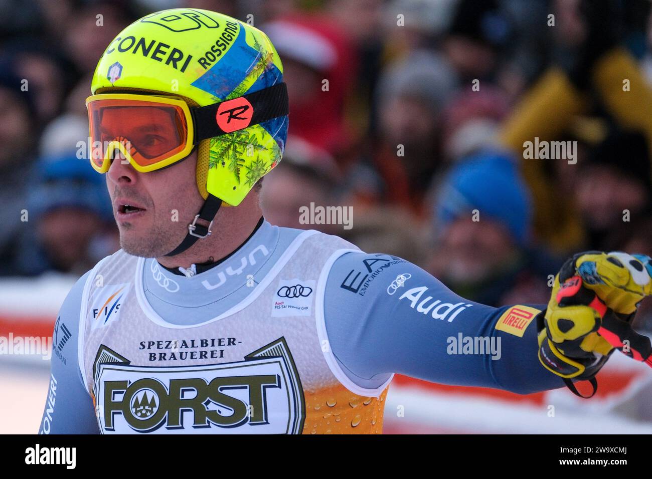 Christof Innerhofer (ITA) competes during the Audi FIS Alpine Ski World ...