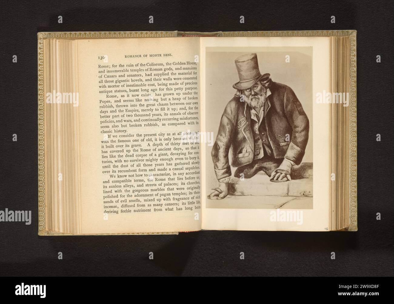 Photo production of a drawing of a man without legs, possibly his name ...