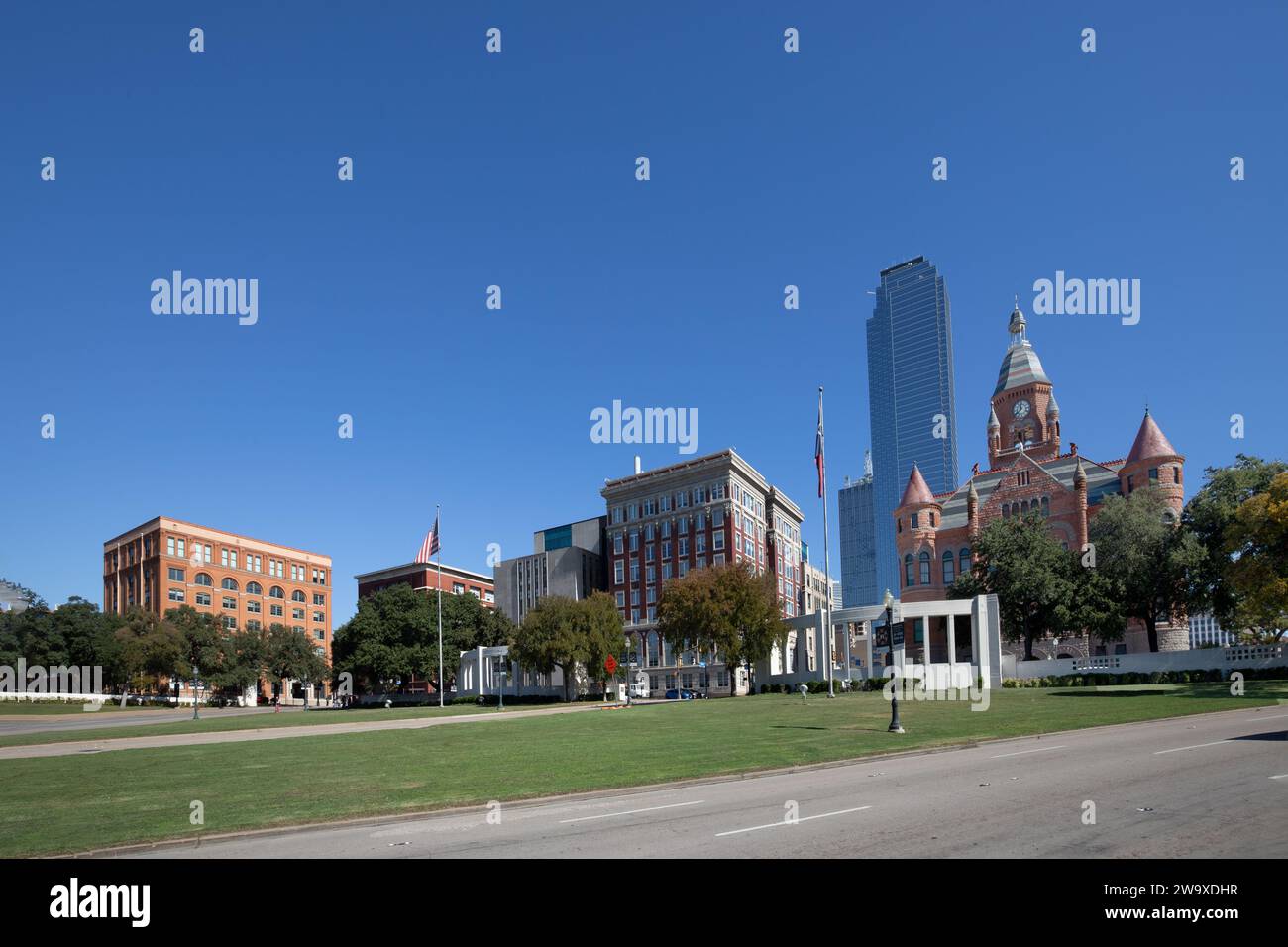 Dallas, USA - November 6, 2023:view at the dealey place in Dallas, the ...