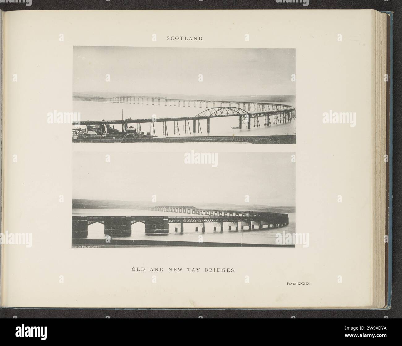 Old and new Tay bridges, c. 1878 - in or before 1890 photomechanical ...