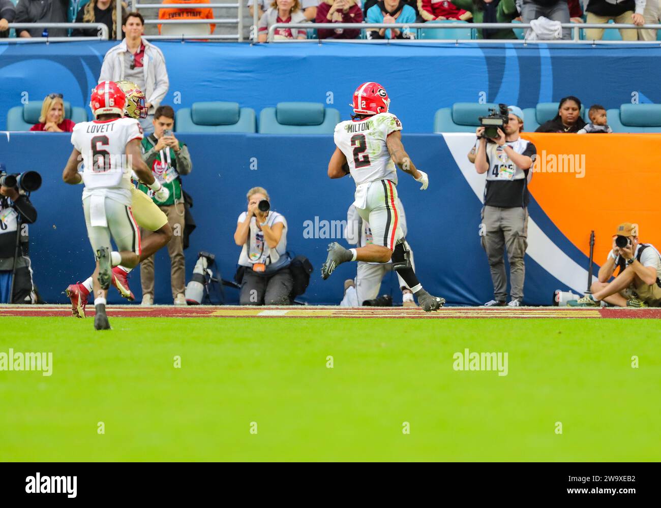 December 30, 2023:.Georgia Bulldogs running back Kendall Milton (2 ...
