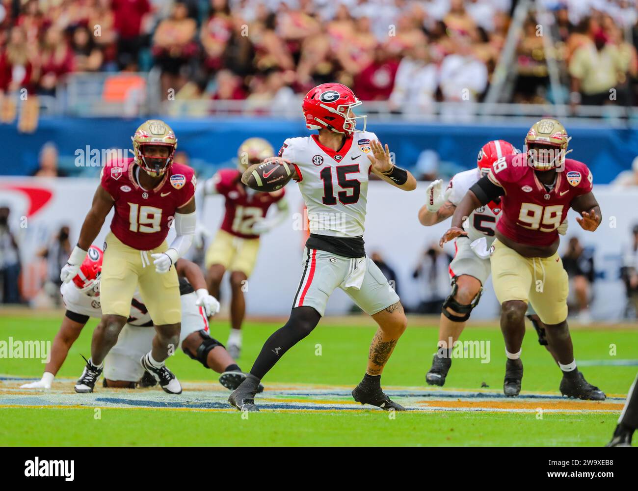 December 30, 2023:.Georgia Bulldogs quarterback Carson Beck (15 ...