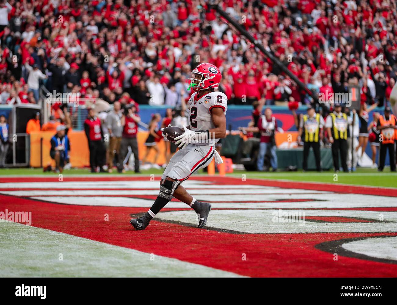 December 30, 2023:.Georgia Bulldogs running back Kendall Milton (2 ...