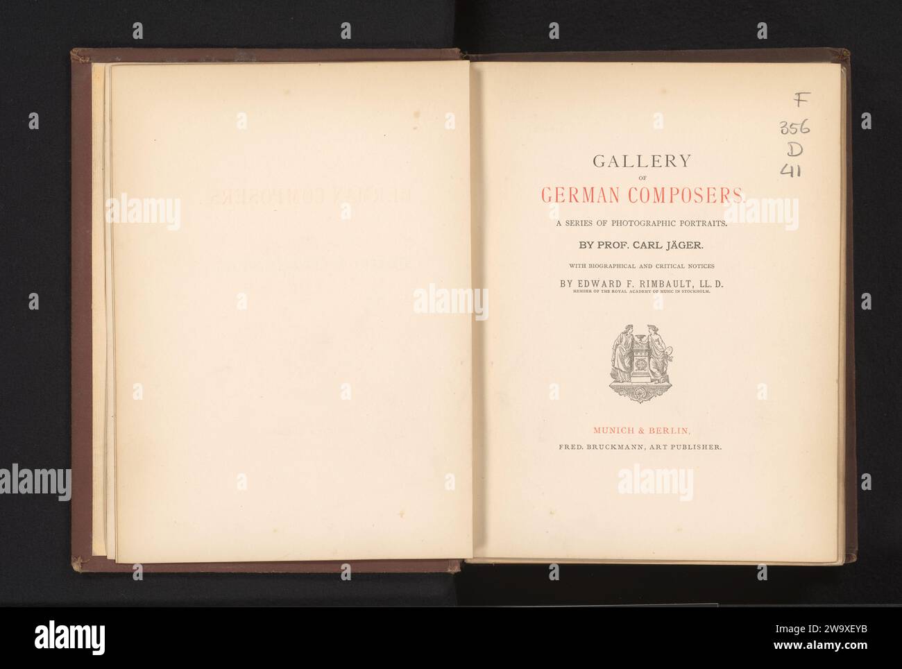 Gallery of German composers a series of photographic portraits, c. 1875 ...