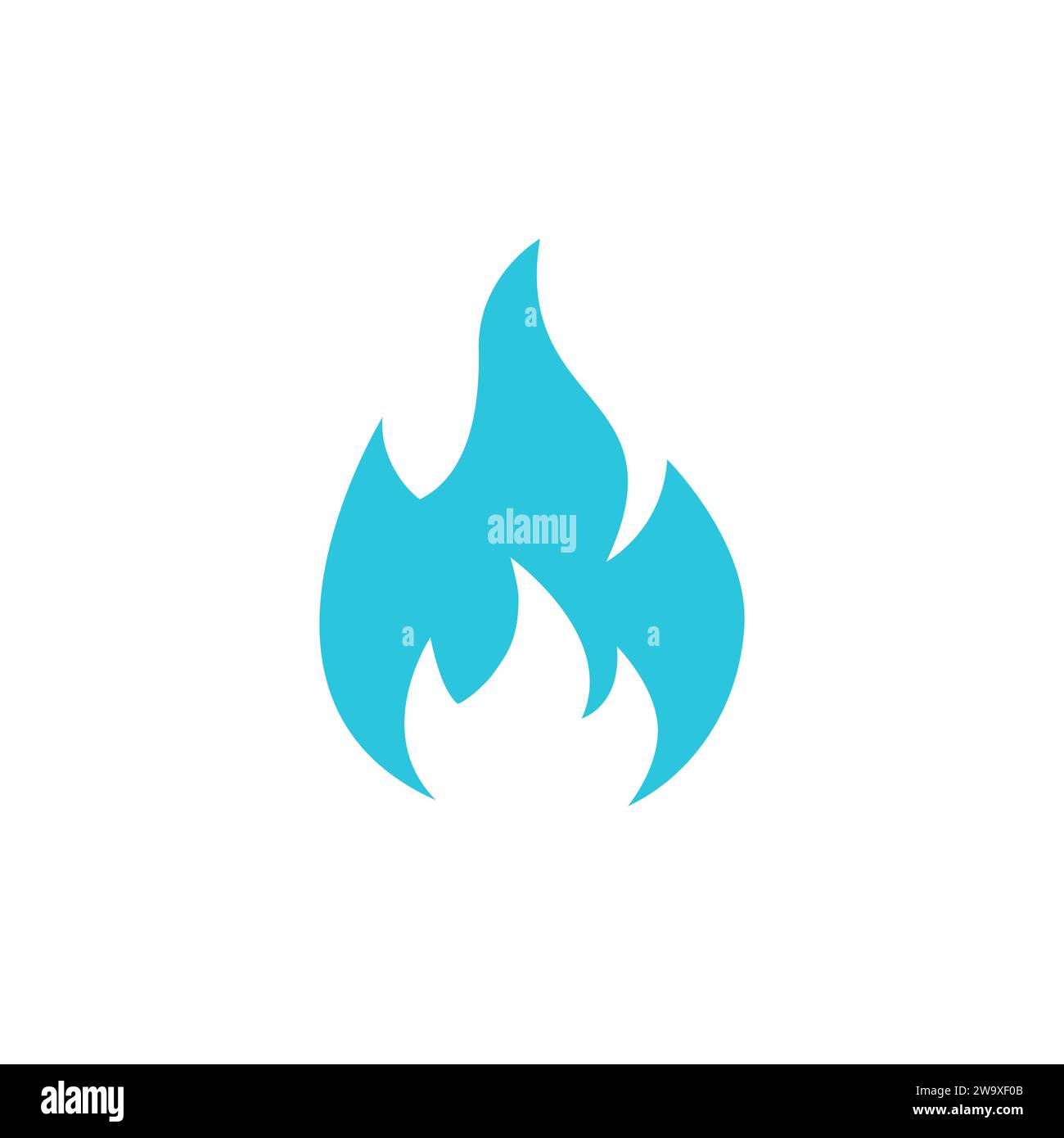 Hot flame from gas Stock Vector Images - Alamy