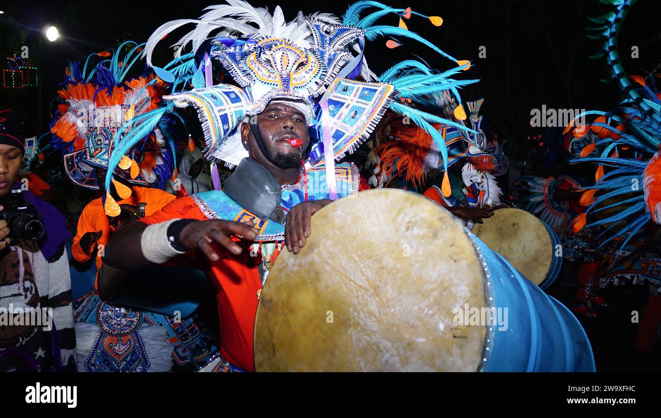 Boxing Day Junkanoo Street Parade Carnival in The Bahamas Stock Photo ...