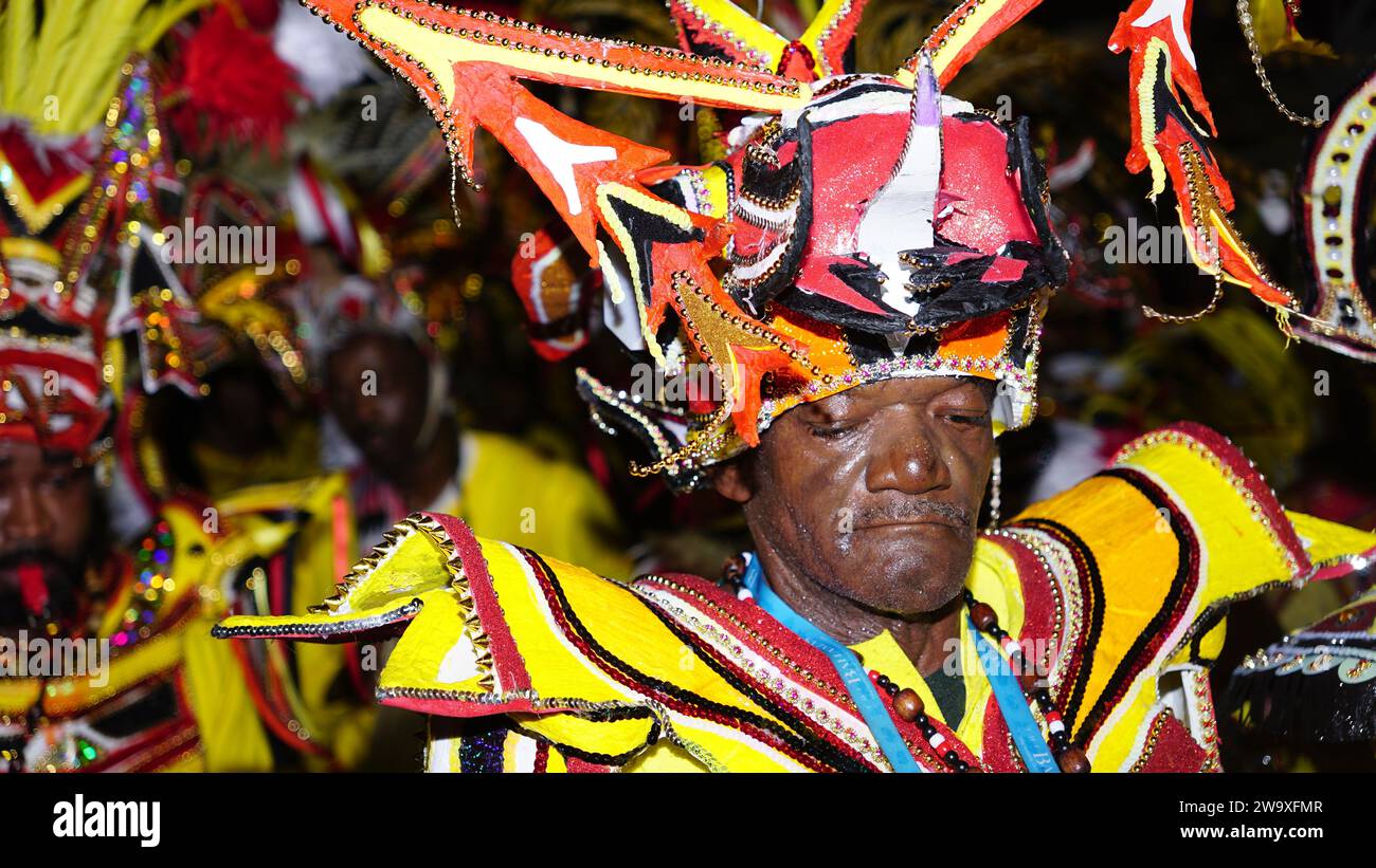 Boxing Day Junkanoo Street Parade Carnival in The Bahamas Stock Photo ...