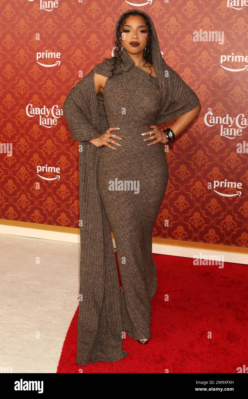 Candy Cane Lane World Premiere on Village Theater on November 28, 2023 in Westwood, CA Featuring ...