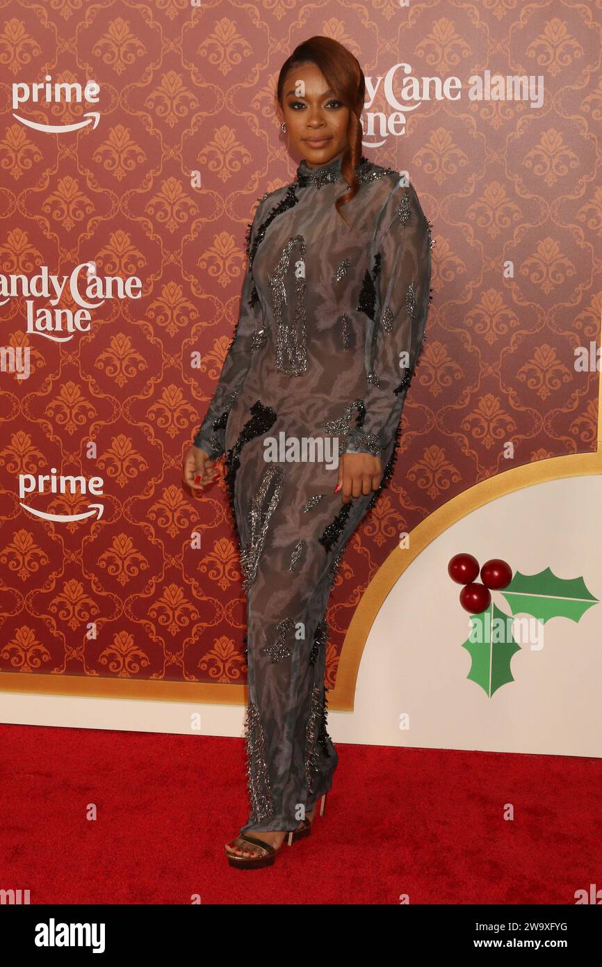 Candy Cane Lane World Premiere on Village Theater on November 28, 2023 in Westwood, CA Featuring ...