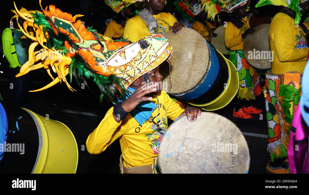 Boxing Day Junkanoo Street Parade Carnival in The Bahamas Stock Photo ...