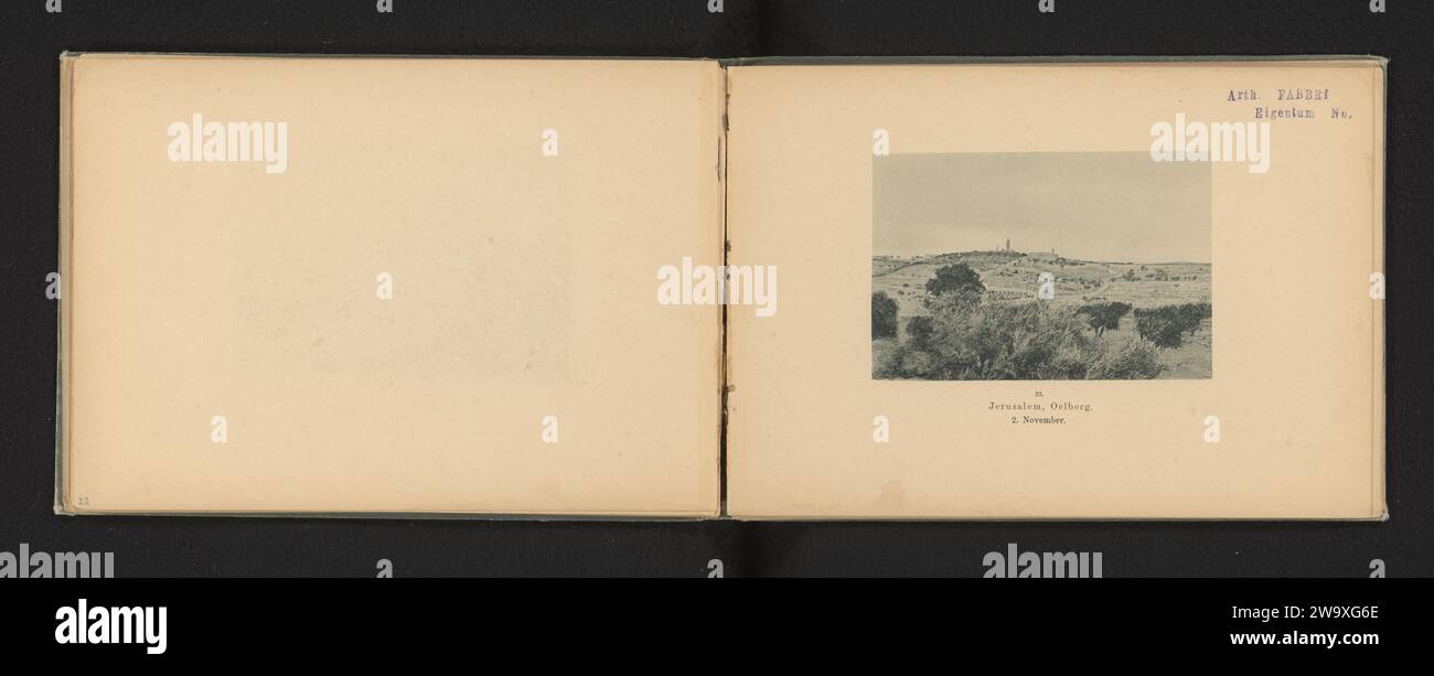 View of the Mount of Olives near Jerusalem, Israel, Augusta Victoria ...