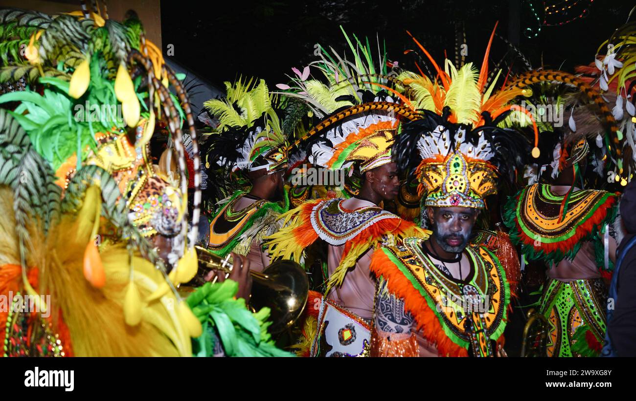Boxing Day Junkanoo Street Parade Carnival in The Bahamas Stock Photo ...