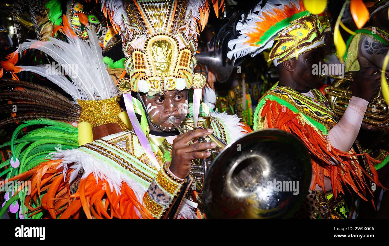 Boxing Day Junkanoo Street Parade Carnival in The Bahamas Stock Photo ...