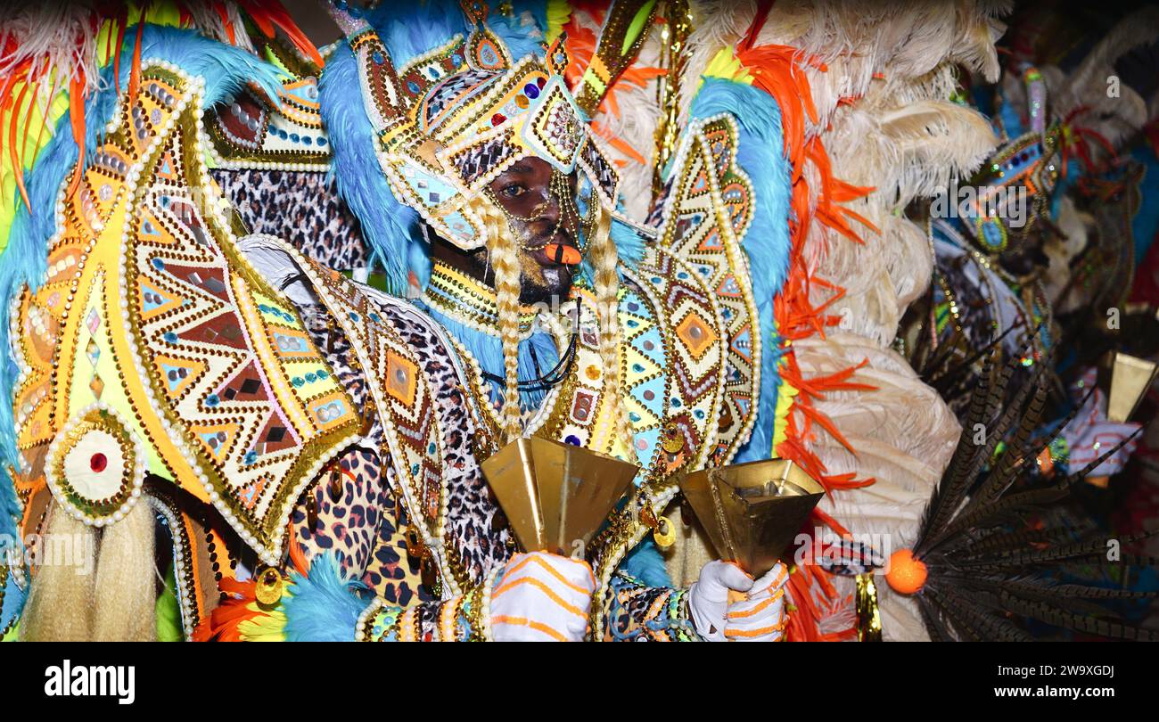 Boxing Day Junkanoo Street Parade Carnival in The Bahamas Stock Photo ...