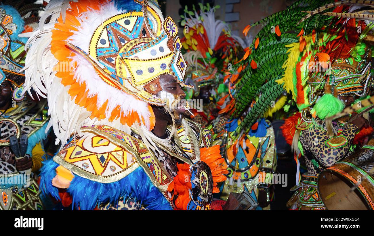 Boxing Day Junkanoo Street Parade Carnival in The Bahamas Stock Photo ...