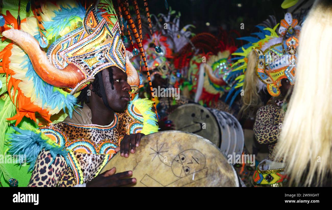 Boxing Day Junkanoo Street Parade Carnival in The Bahamas Stock Photo ...