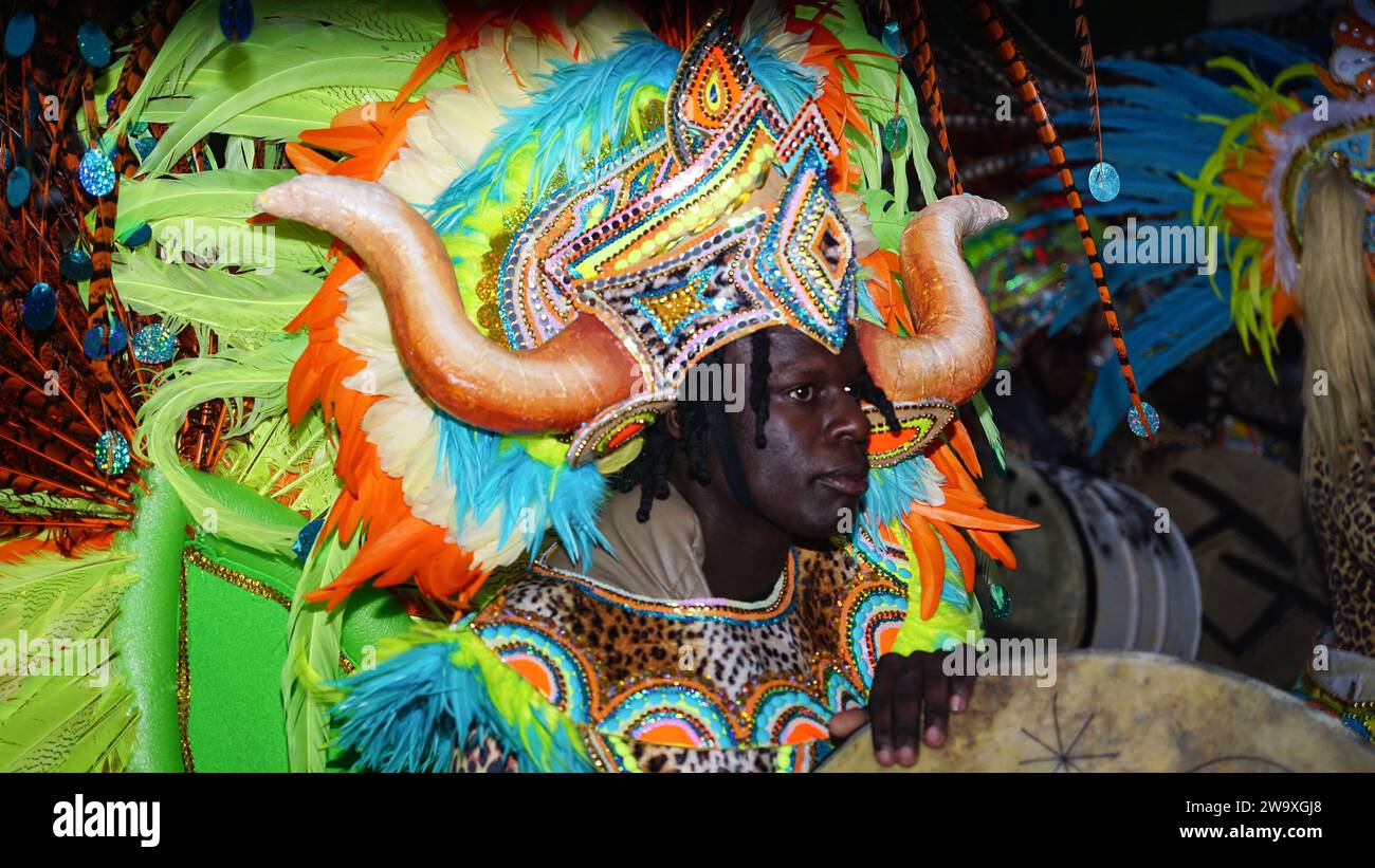 Boxing Day Junkanoo Street Parade Carnival in The Bahamas Stock Photo ...