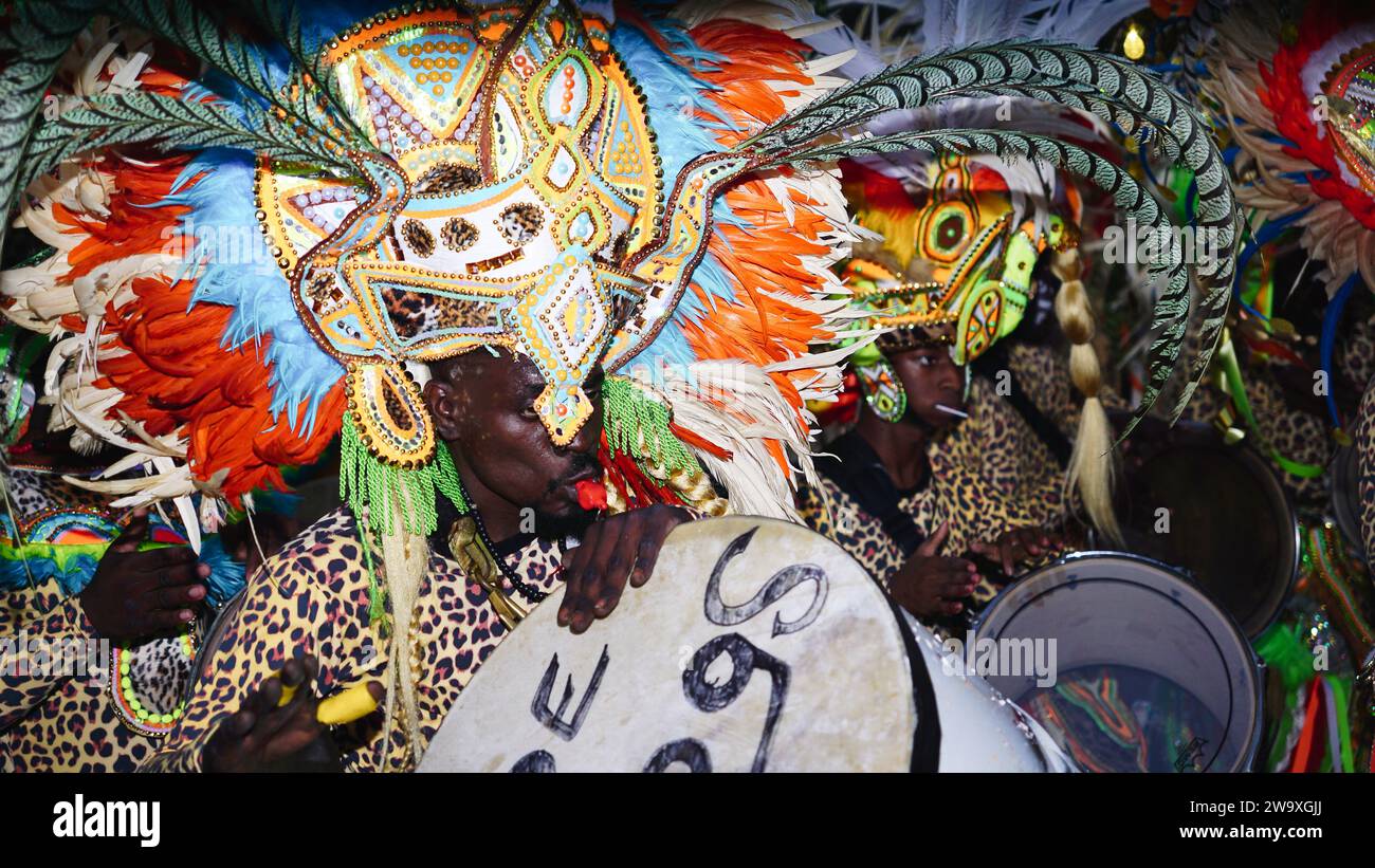 Boxing Day Junkanoo Street Parade Carnival in The Bahamas Stock Photo ...